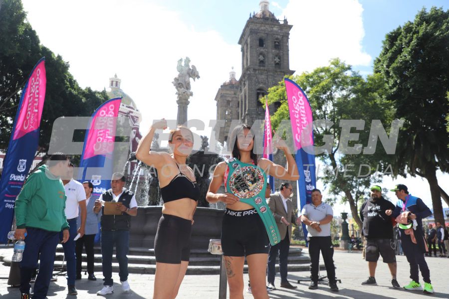 Pesaje de Gabriela “La Bonita” Sánchez previo a la defensa del cinturón - Agencia de Fotografía ...