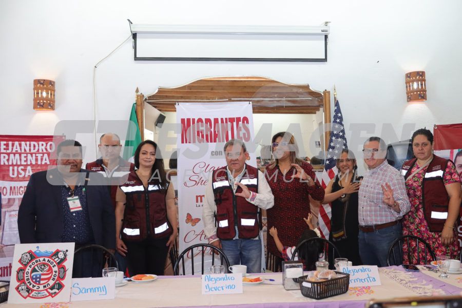 Migrantes poblanos respaldan a candidatos de Morena: Sheinbaum y ...