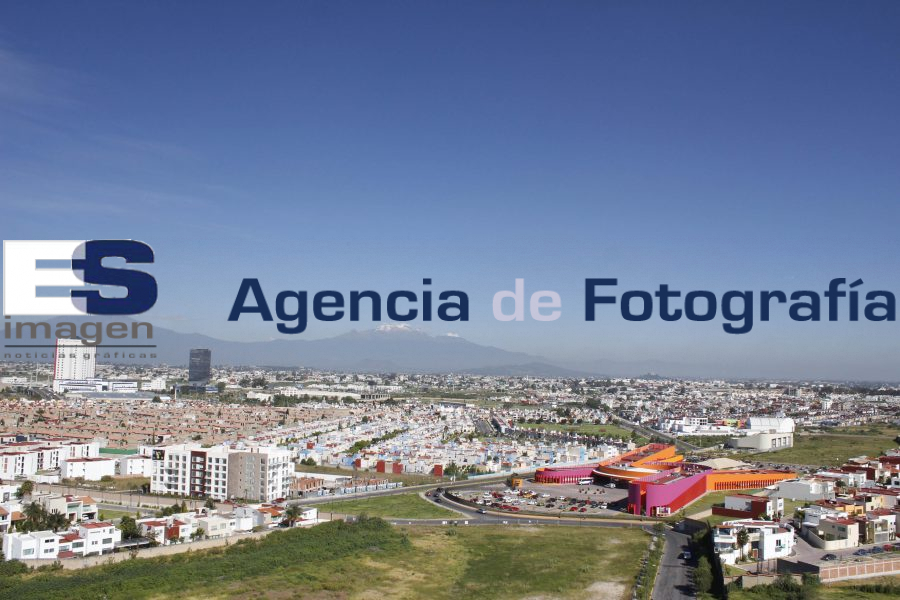 Vista aerea de la zona angelópolis - Agencia de Fotografía Es Imagen