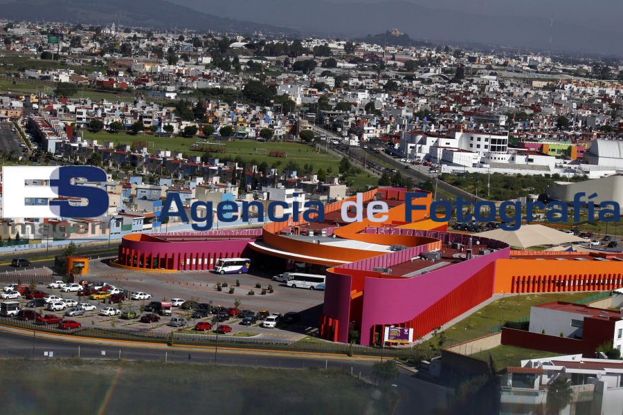 Vista aerea de la zona angelópolis - Agencia de Fotografía Es Imagen