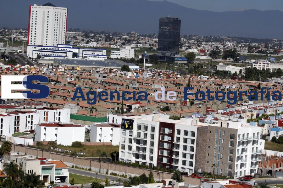 Vista aerea de la zona angelópolis - Agencia de Fotografía Es Imagen